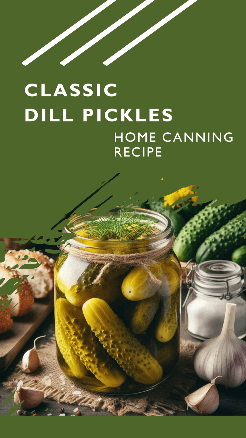 Authentic Old Fashioned Dill Pickles - Open Kettle Canning Recipe