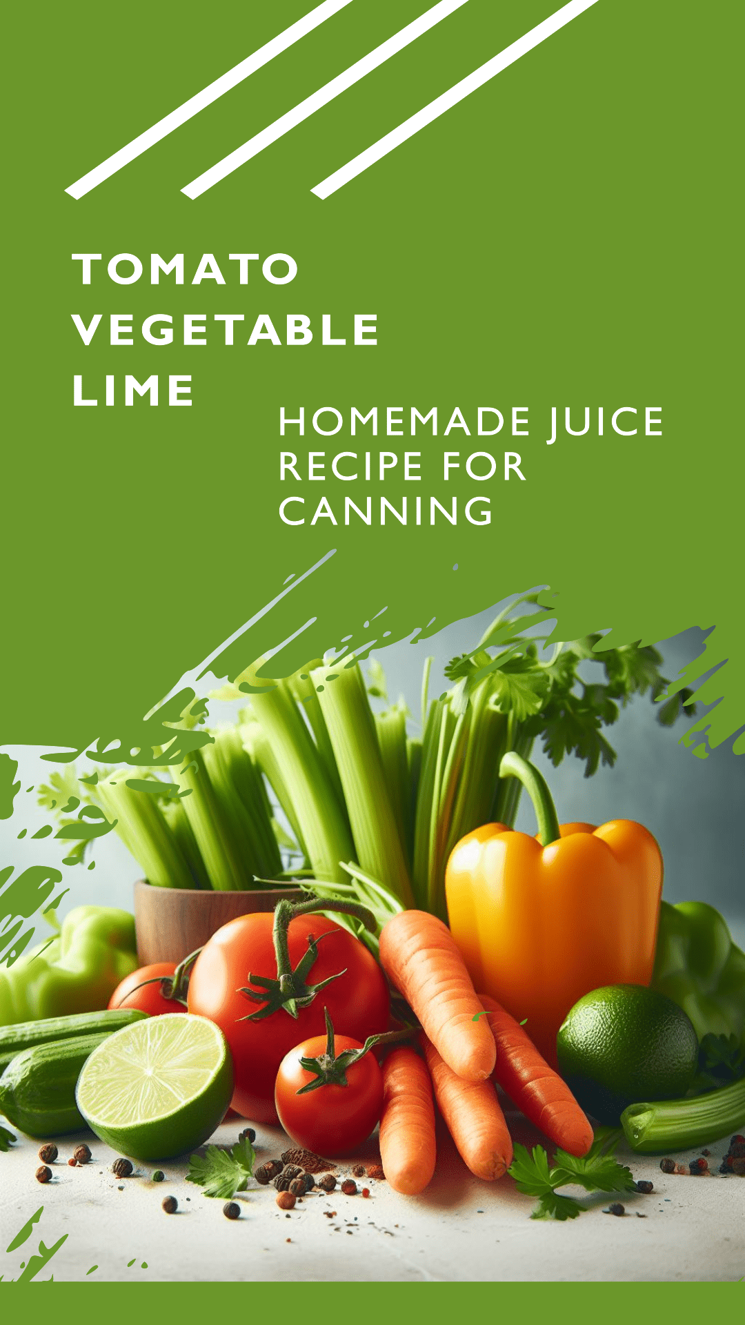 Easy Tomato Vegetable Juice With A Touch Of Lime