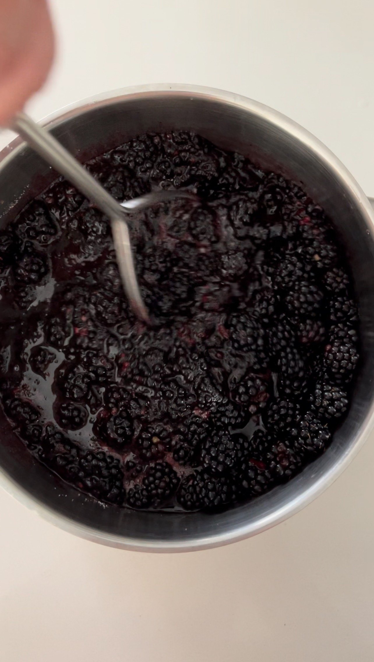 Seedless Blackberry Jam With Honey And Fresh Sage